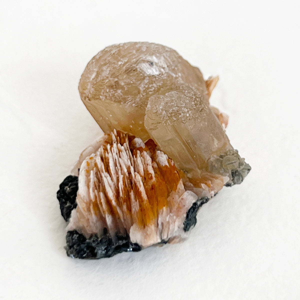 Cerussite with Pink Barite – Wilderhouse