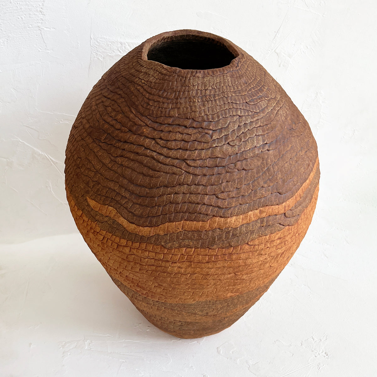 XL Coiled Vase in Brown – Wilderhouse