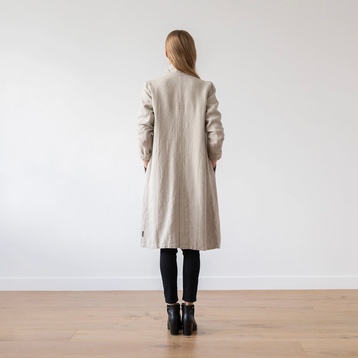 Long Fabio Linen Jacket in Natural – Wilderhouse
